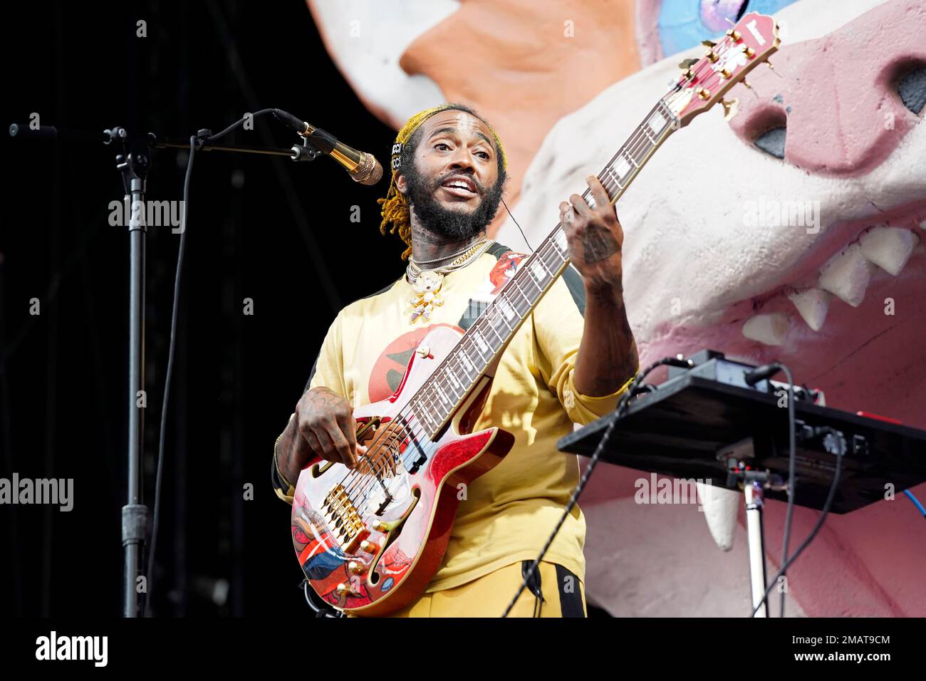 Thundercat performs at Soldier Field on Friday, Aug. 19, 2022, in ...