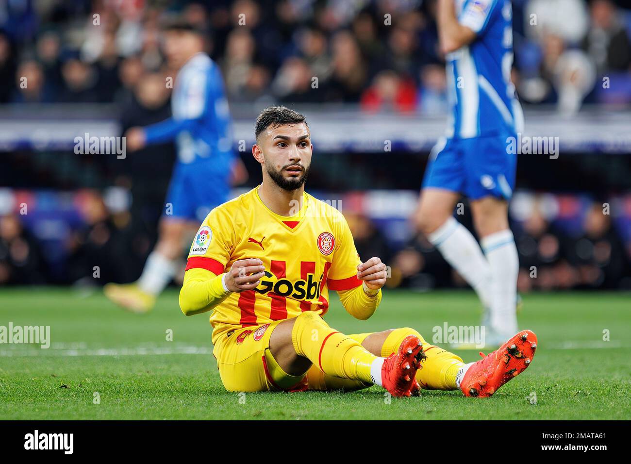 BARCELONA - JAN 7: Valentin Tati Castellanos in action at the LaLiga ...