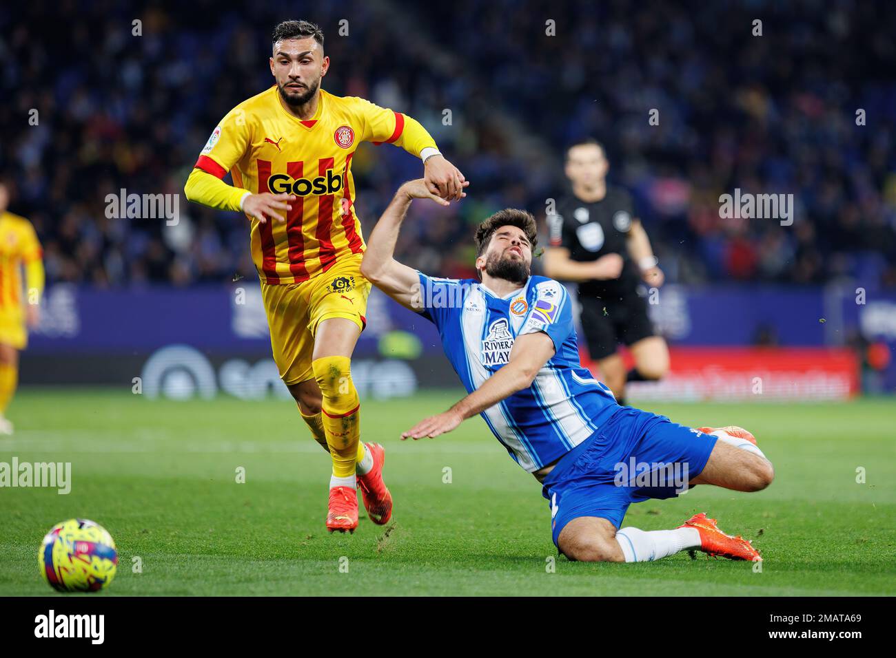 BARCELONA - JAN 7: Valentin Tati Castellanos in action at the LaLiga ...