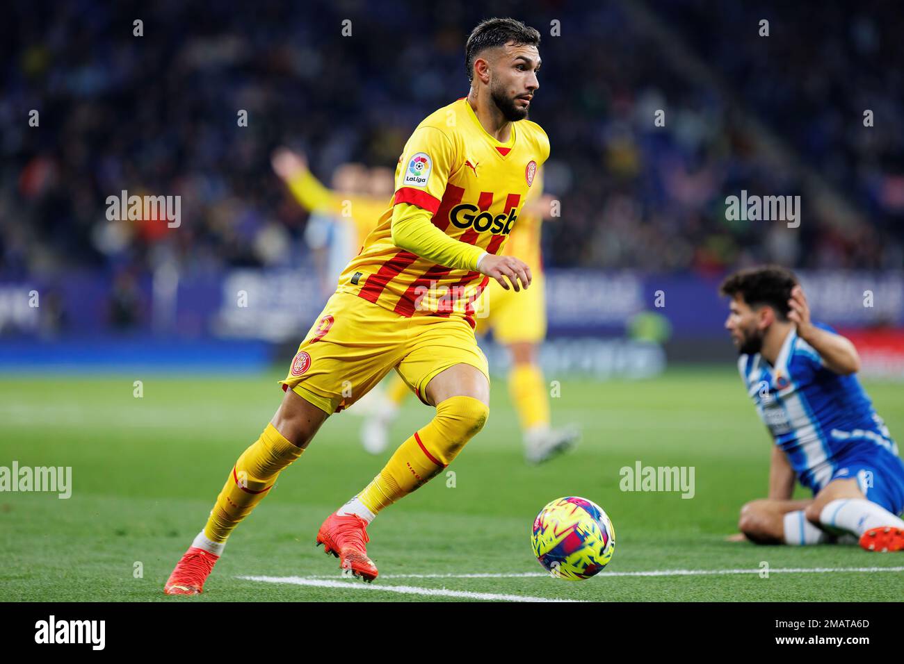 BARCELONA - JAN 7: Valentin Tati Castellanos in action at the LaLiga ...