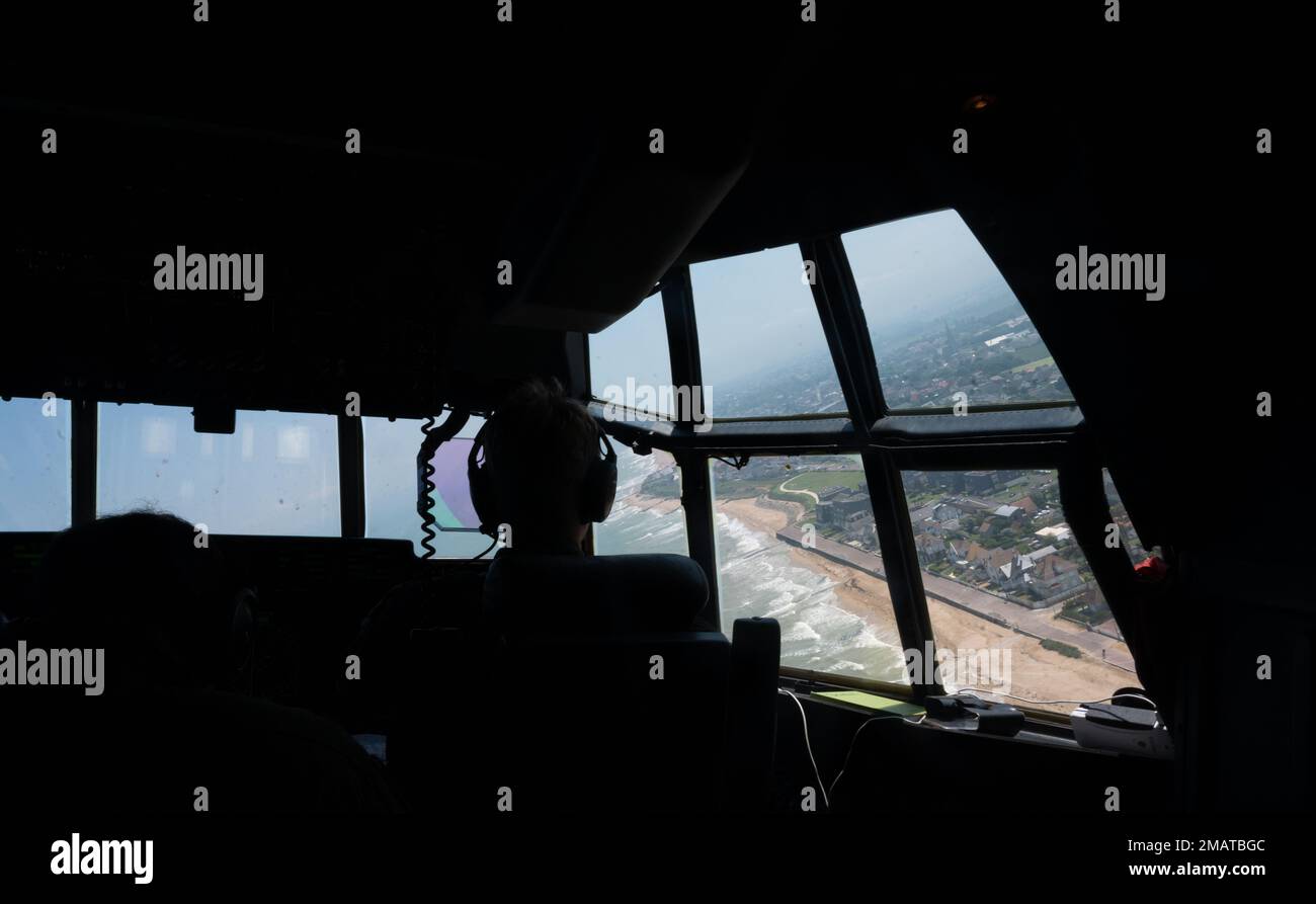 U.S. Air Force Capt. Sam Schell, 37th Airlift Squadron pilot, flies ...