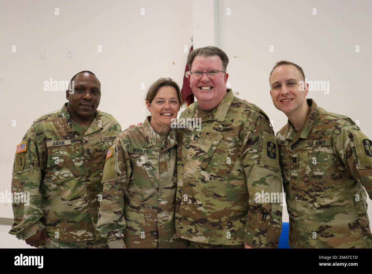 Sgt. Donley poses for a photo during his retirement ceremony with 1st ...