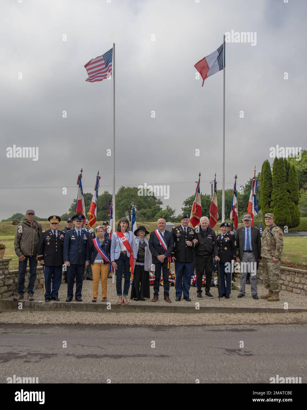 U.S. service members, honorary French Citizens and Carver McGriff, a U ...