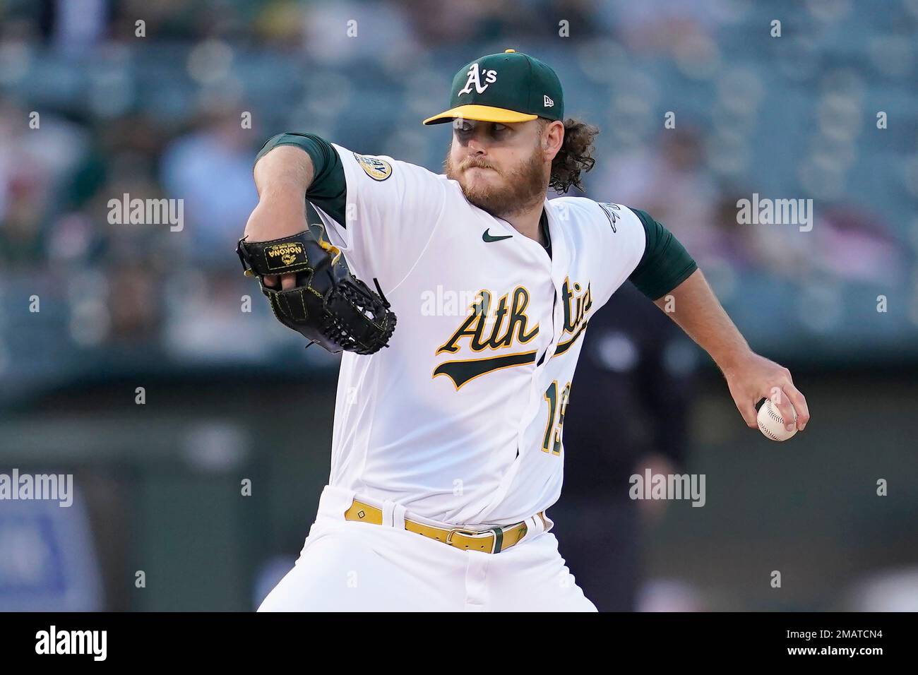 Oakland Athletics' Cole Irvin pitches against the Seattle Mariners ...