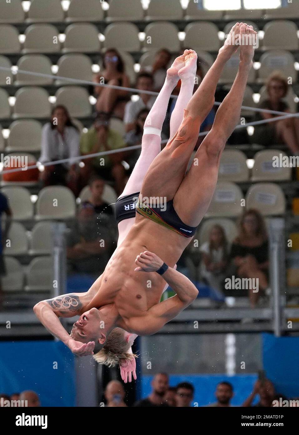 Timo Barthel and Gregorchuk Eikermann of Germany compete during diving ...