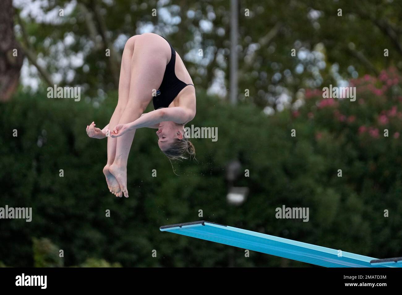 Lauren Hallaselka of Finland competes during diving Women's diving 3m ...