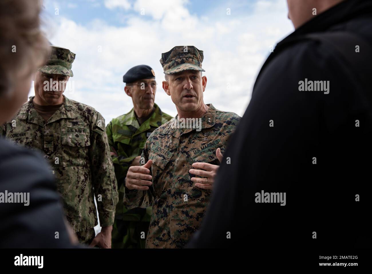 U.S. Marine Corps Maj. Gen. Francis Donovan, commanding general of Task ...