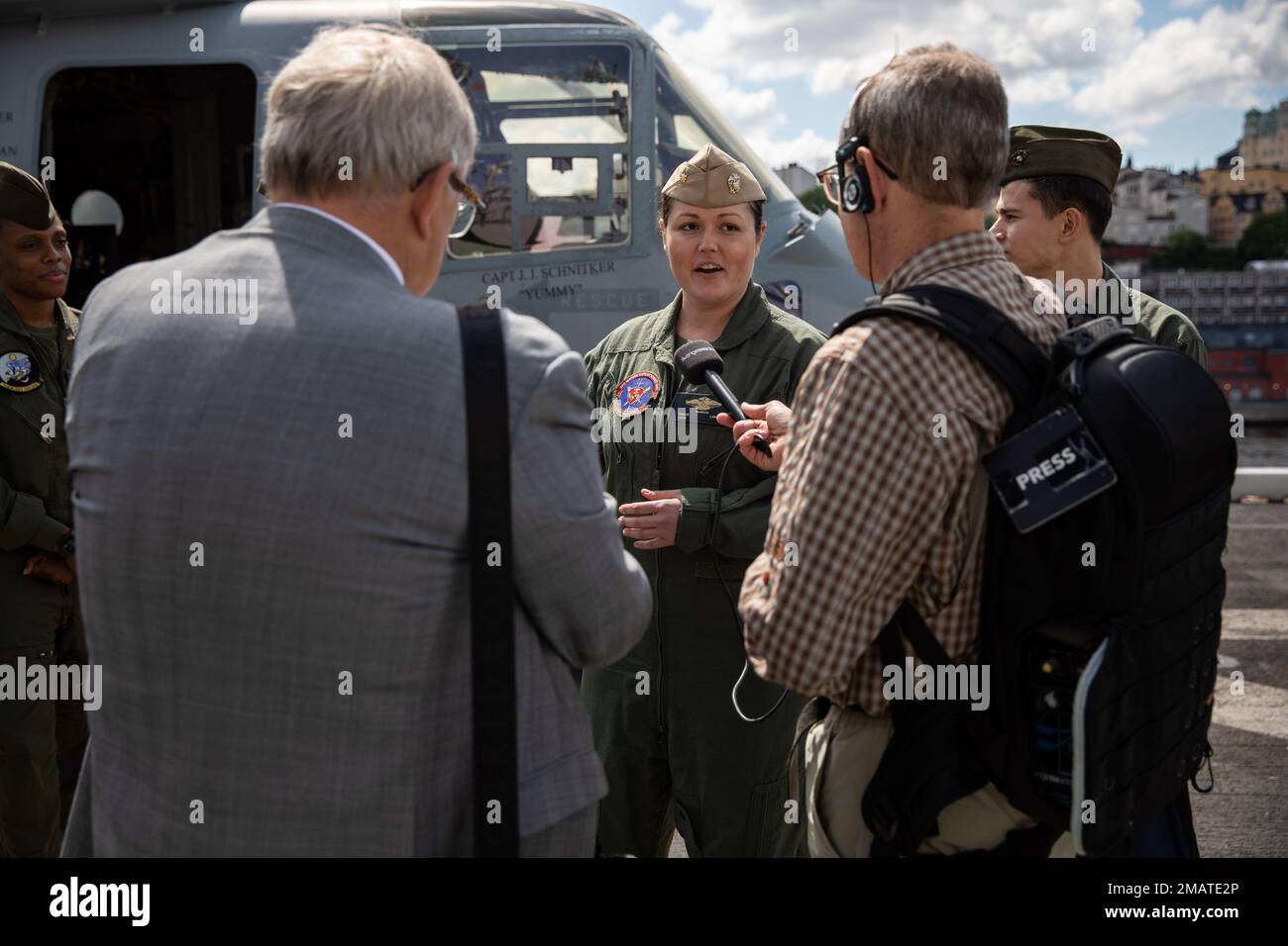 U.S. Navy Lt. Cmdr. Grace Landers, 22nd Marine Expeditionary flight ...