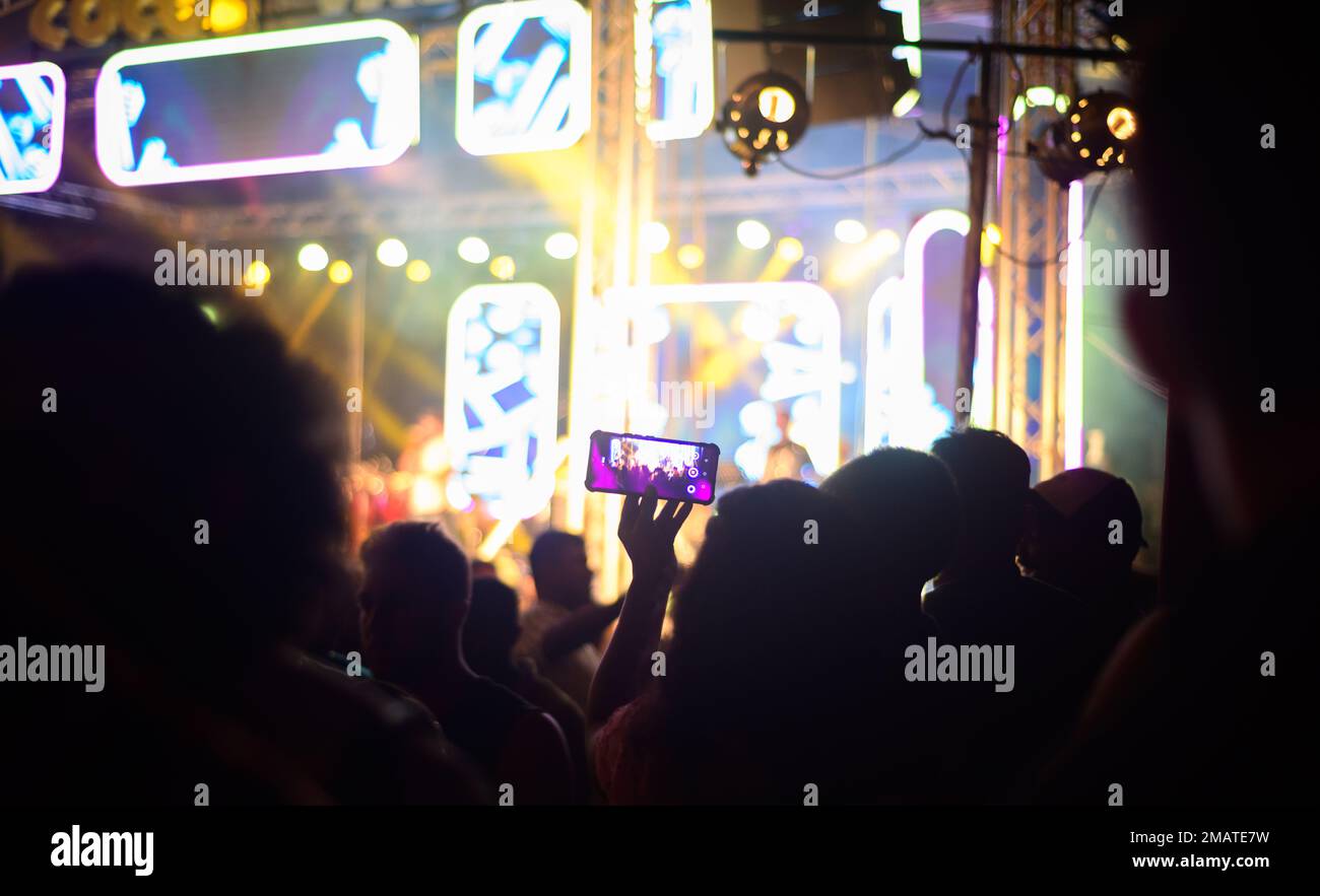 Mobile phone recording event hi-res stock photography and images - Alamy