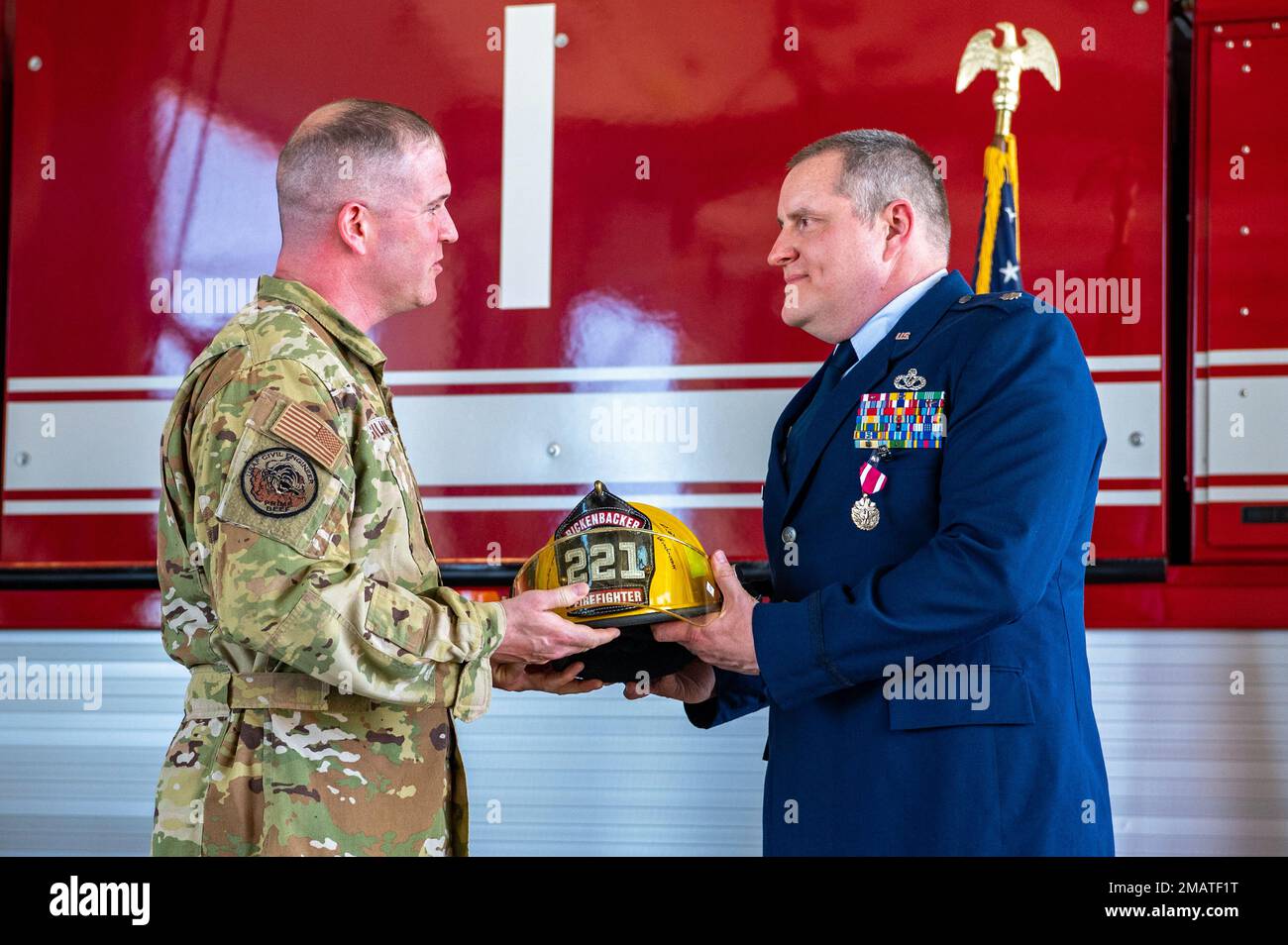 U.S. Air Force Lt. Col. Corey Thobe takes command of the 121st Air ...
