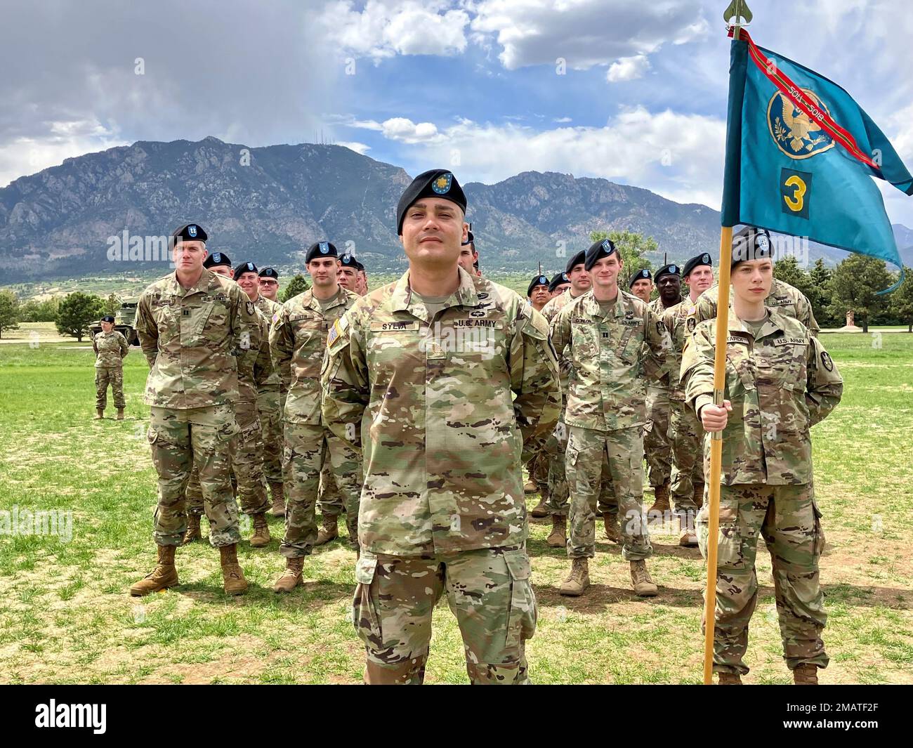Soldiers from 3rd Space Company, 2nd Space Battalion, 1st Space Brigade ...