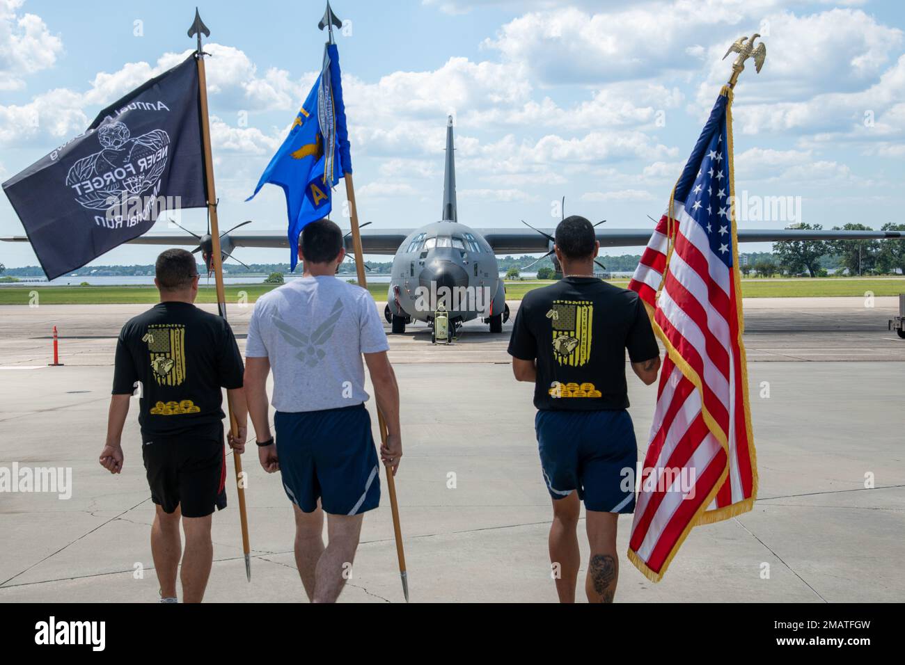 Members of the 41st Aerial Port Squadron at Keesler Air Force Base ...