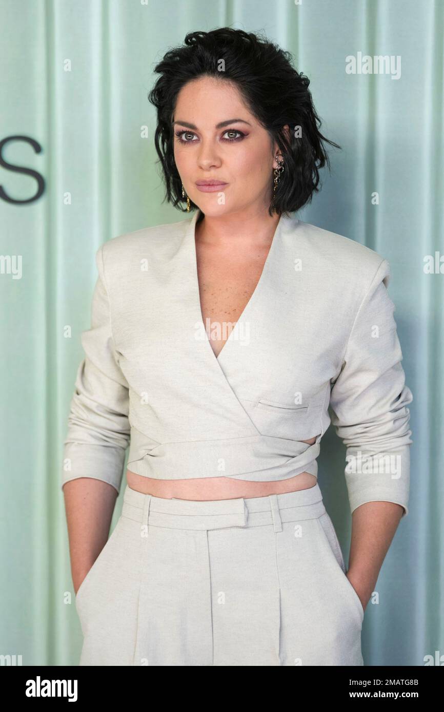 Sarah Greene poses for photographers upon arrival for the premiere of ...