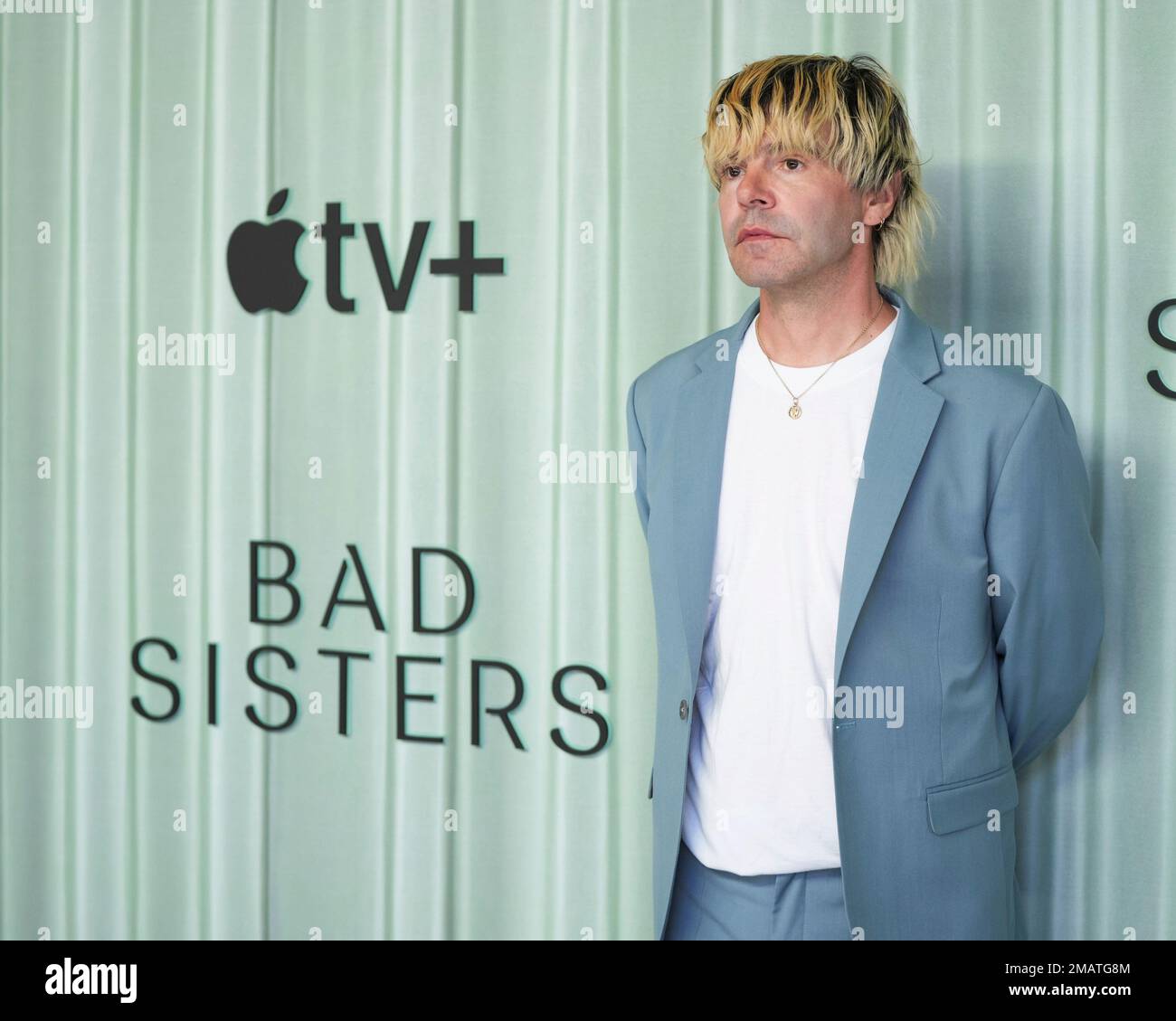 Tim Burgess poses for photographers upon arrival for the premiere of ...