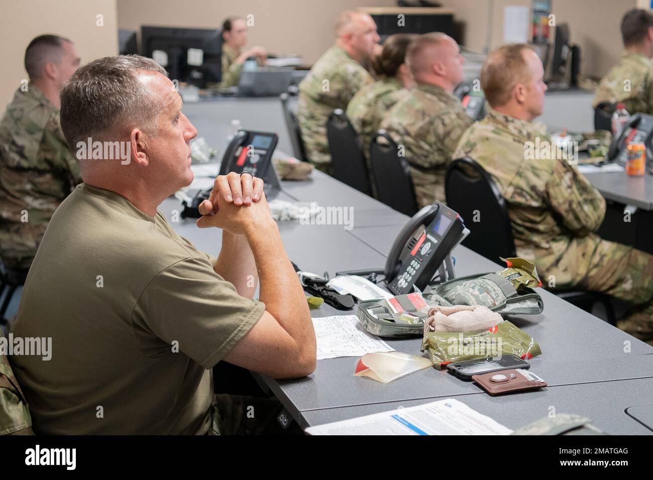 Students are instructed on how to properly assess casualties in combat ...