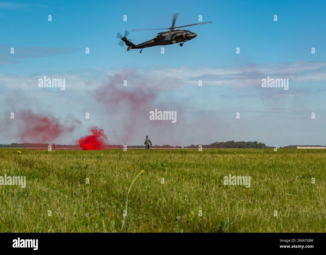 A U.S. Army UH-60 Black Hawk helicopter, assigned to the 38th Combat ...