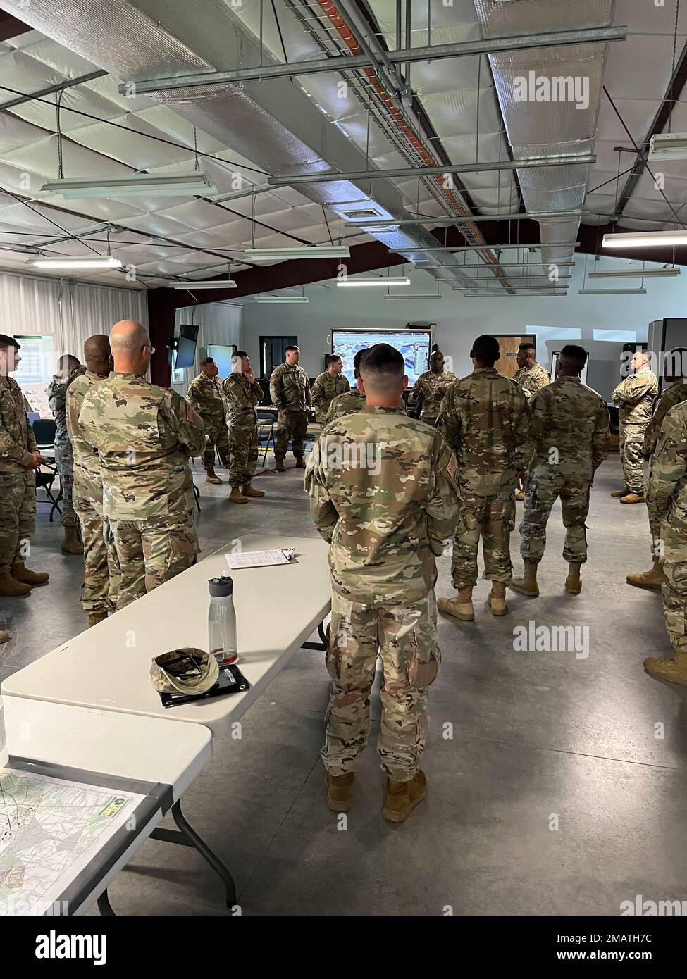 The soldiers from the 1st BN 309th REG are completing the VBS3 (Virtual ...