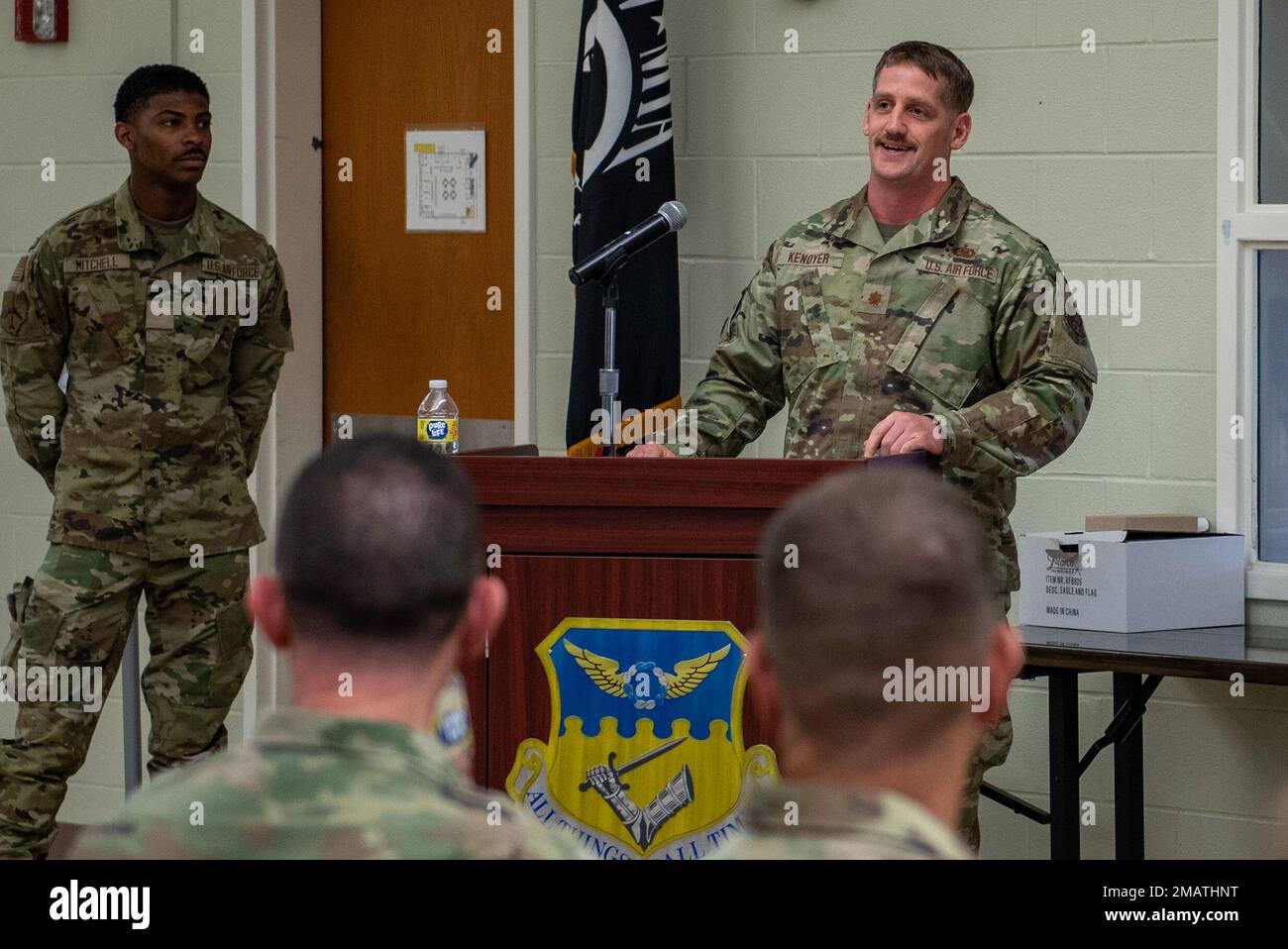 A change of command ceremony is held at Rickenbacker Air National Guard ...
