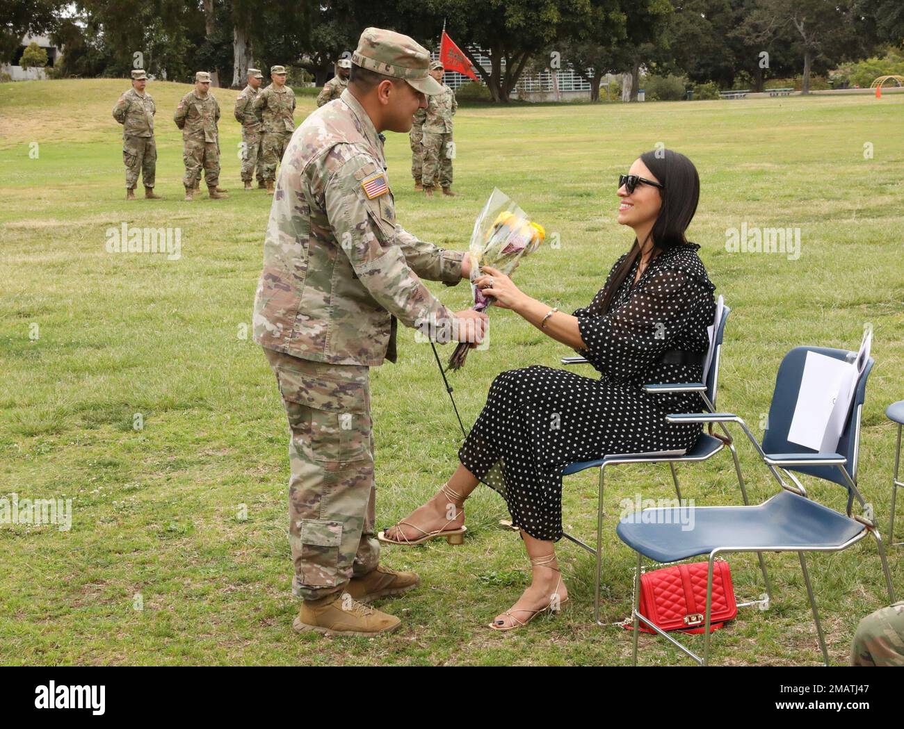 The wife of Command Sgt. Maj. Alexandre Santana, incoming CSM of the ...