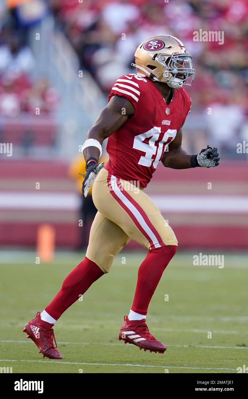San Francisco 49ers' Marcelino McCrary-Ball during an NFL preseason ...