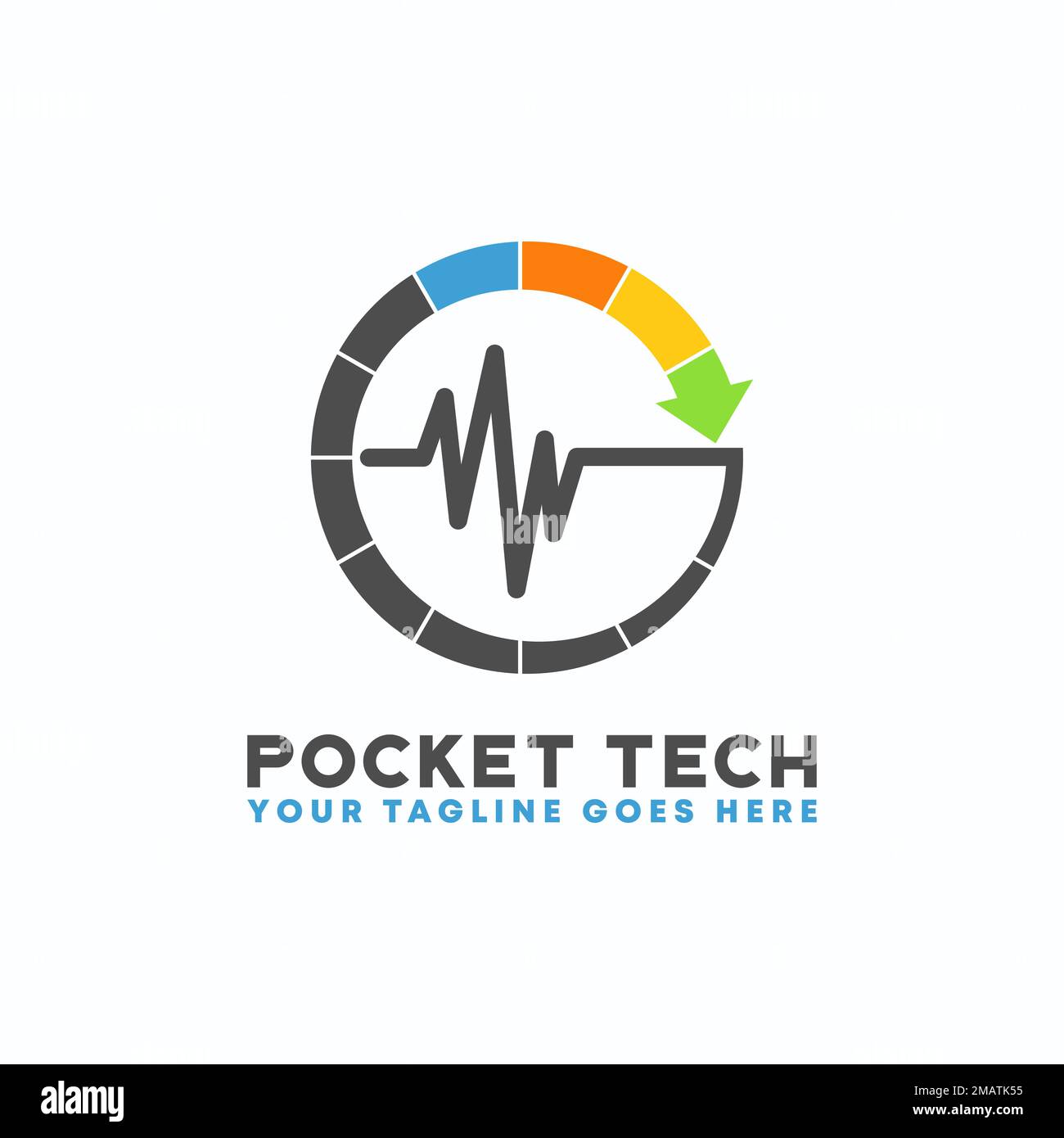 Frequency or beat and trade logo with arrow circle image graphic icon ...