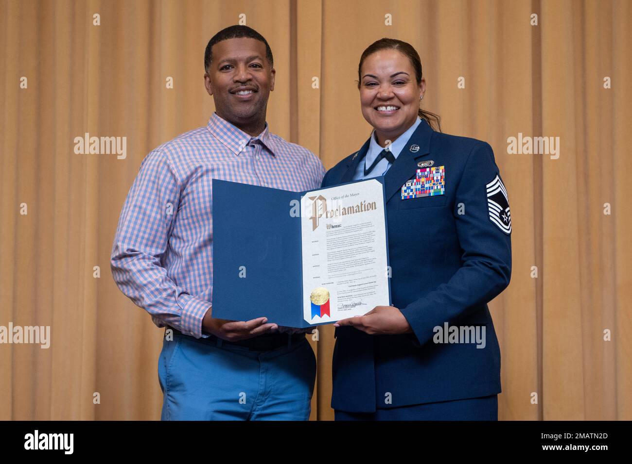 Mr. Warren Pugsley, brother of newly promoted Chief Master Sgt. Carmen ...