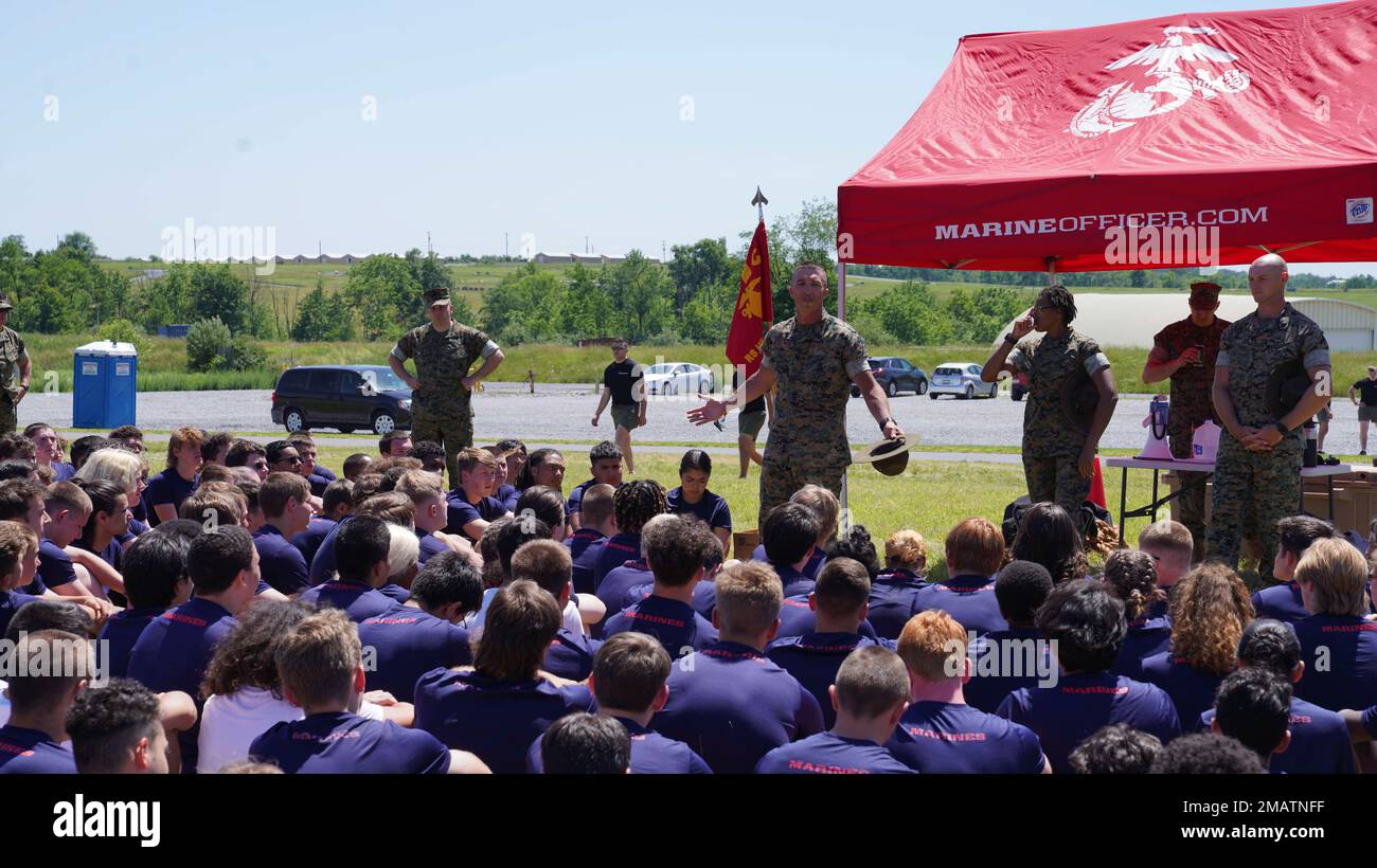 U.S. Marine Corps drill instructors with Recruit Training Battalion, Marine Corps Recruit ...