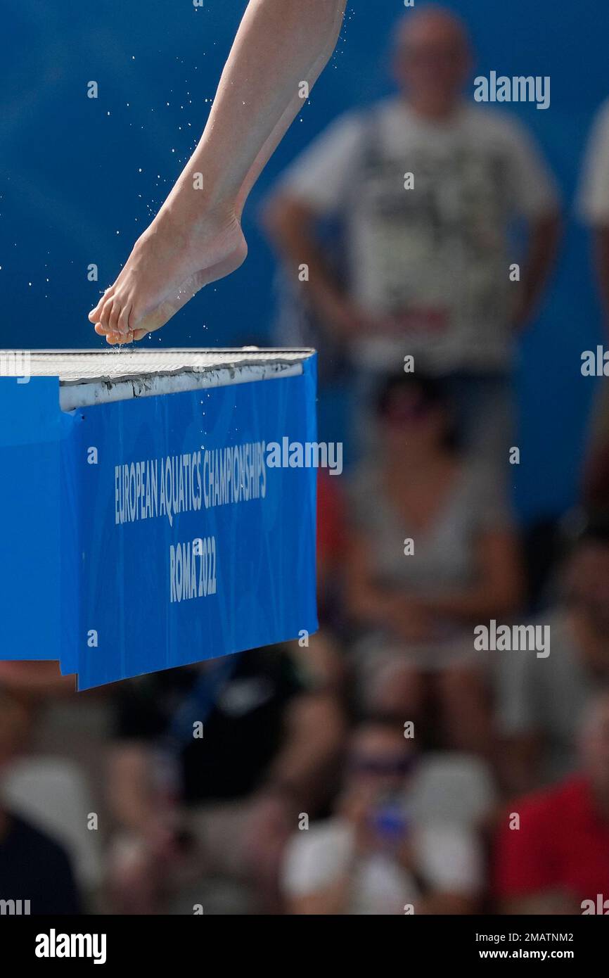 Sarah Jodoin Di Maria of Italy competes during women's diving platform ...