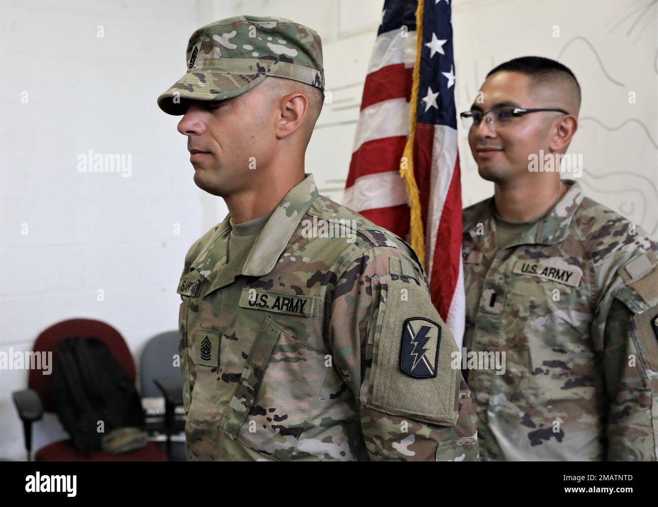 U.S. Army Master Sgt. Alexandre Santana, 578 Brigade Engineer Battalion ...