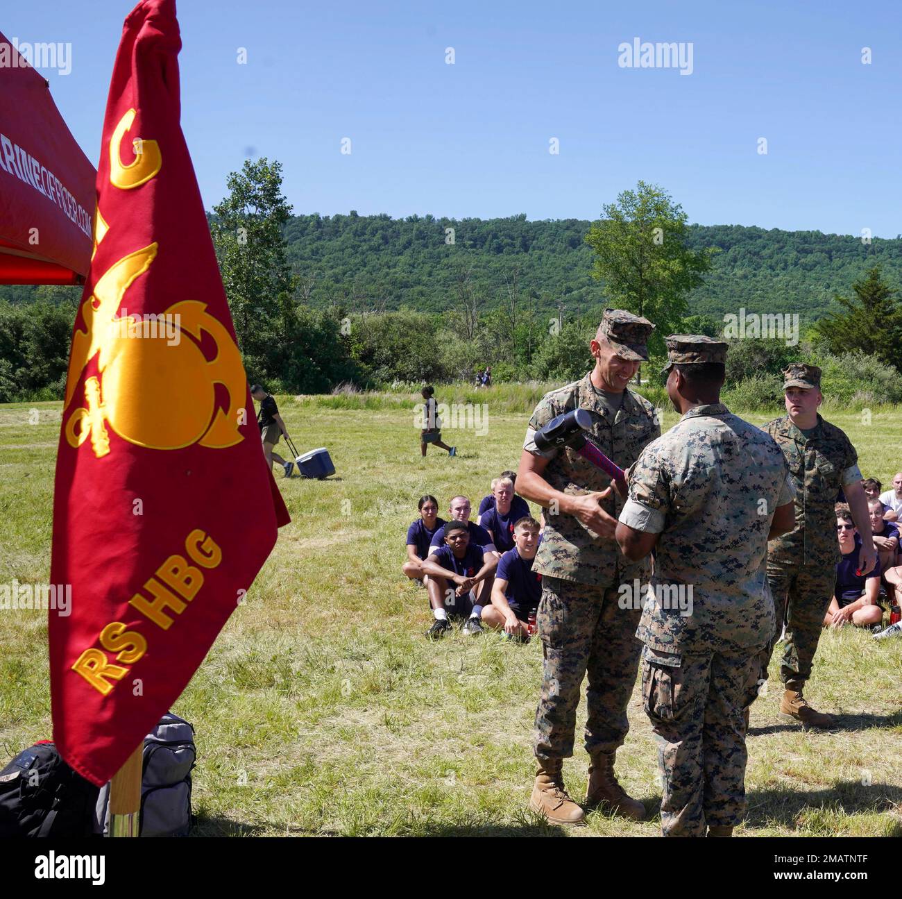 U.S. Marine Corps Maj. Victor Bockman, commanding officer of Recruiting ...