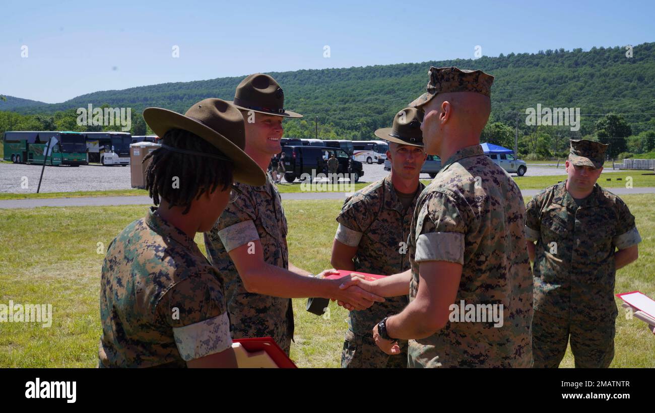 U.S. Marine Corps Maj. Victor Bockman, commanding officer of Recruiting Station Harrisburg ...