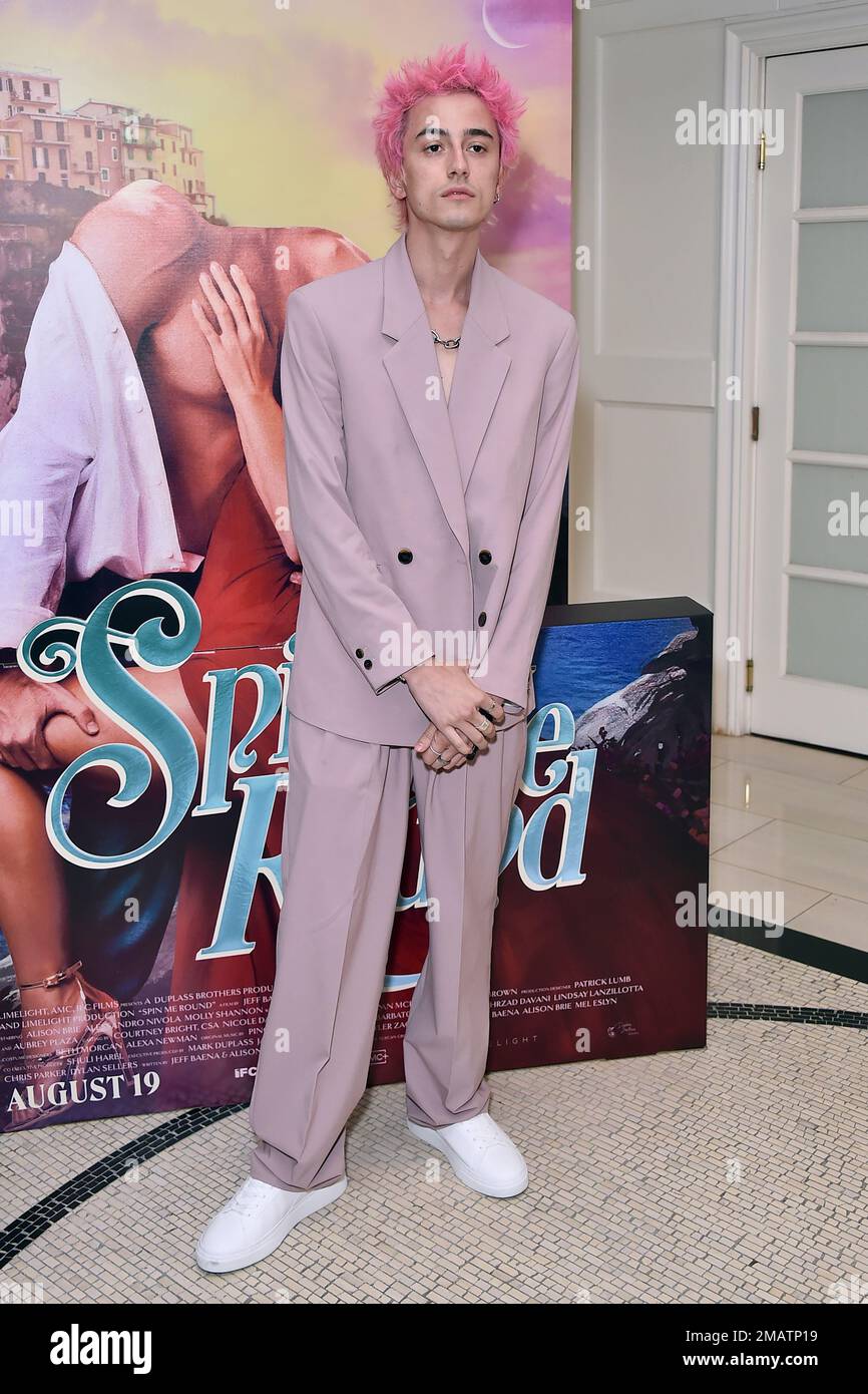 Lucas Machado arrives at the premiere of "Spin Me Round," Wednesday ...