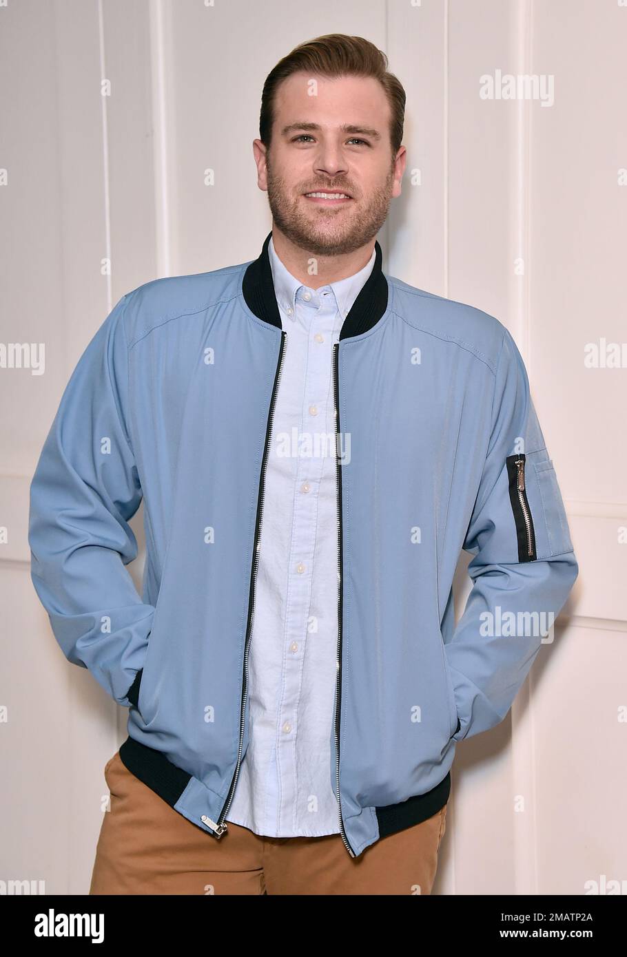 Scott Evans arrives at the premiere of "Spin Me Round," Wednesday, Aug ...