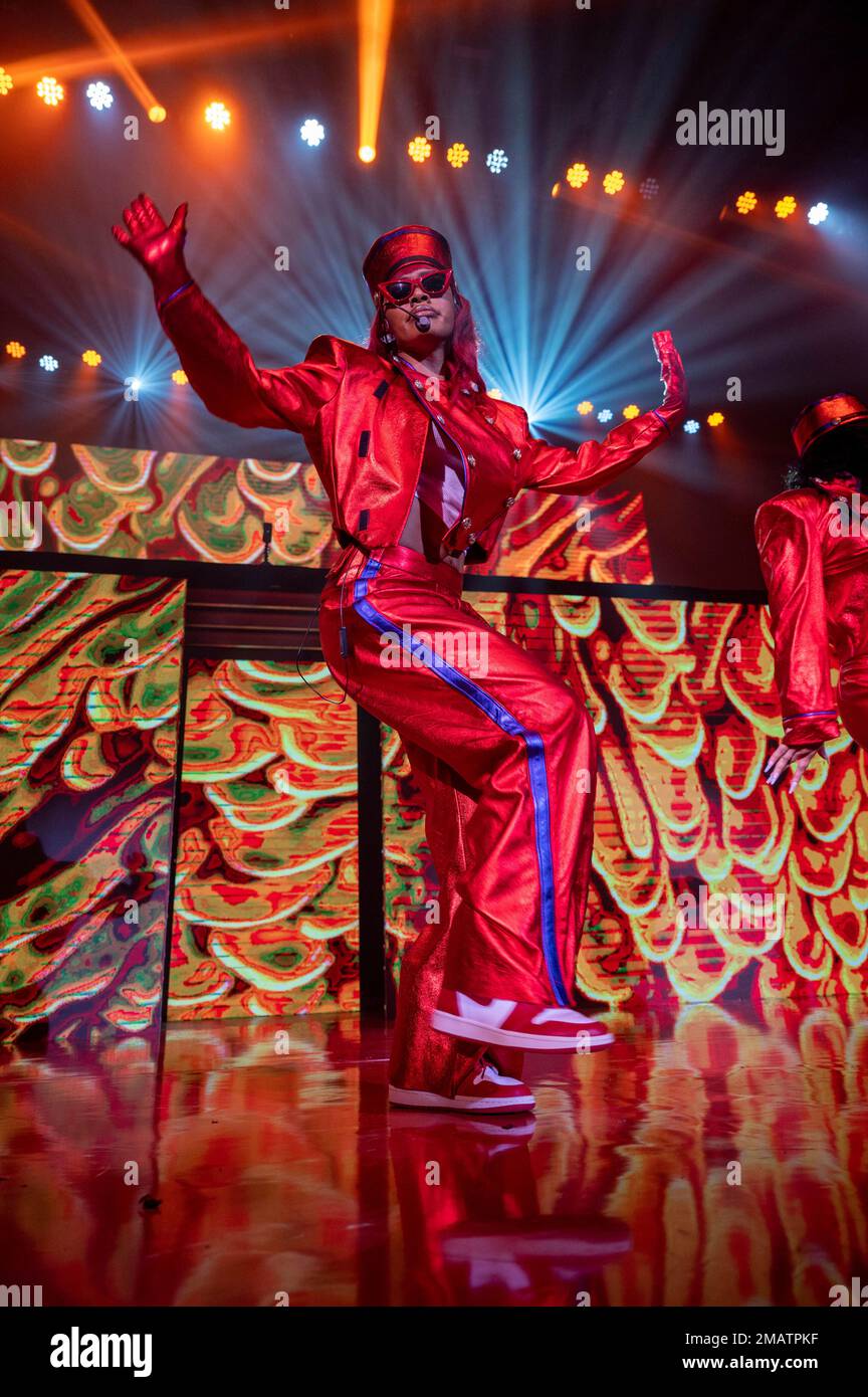 Teyana Taylor performs during the The Last Rose Petal 2… Farewell Tour at Coca Cola Roxy on ...