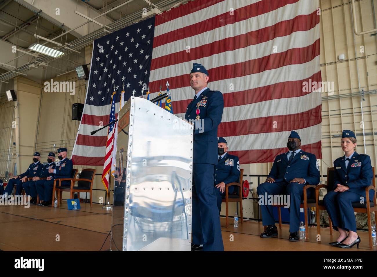 U.S. Air Force Col. Rusty Ballard, the commander of the 182nd Airlift ...