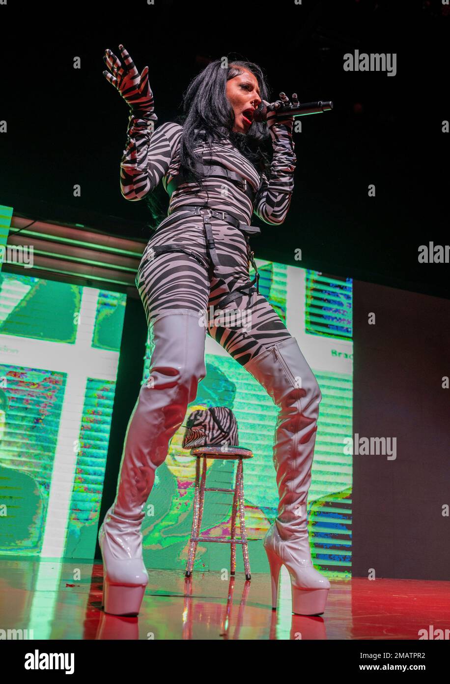 LAYA performs at Coca Cola Roxy on Wednesday, Aug. 17, 2022, in Atlanta ...