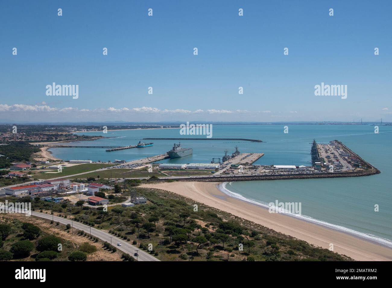 NAVAL STATION ROTA, Spain (April 6, 2022) Aerial photo of Naval Station ...