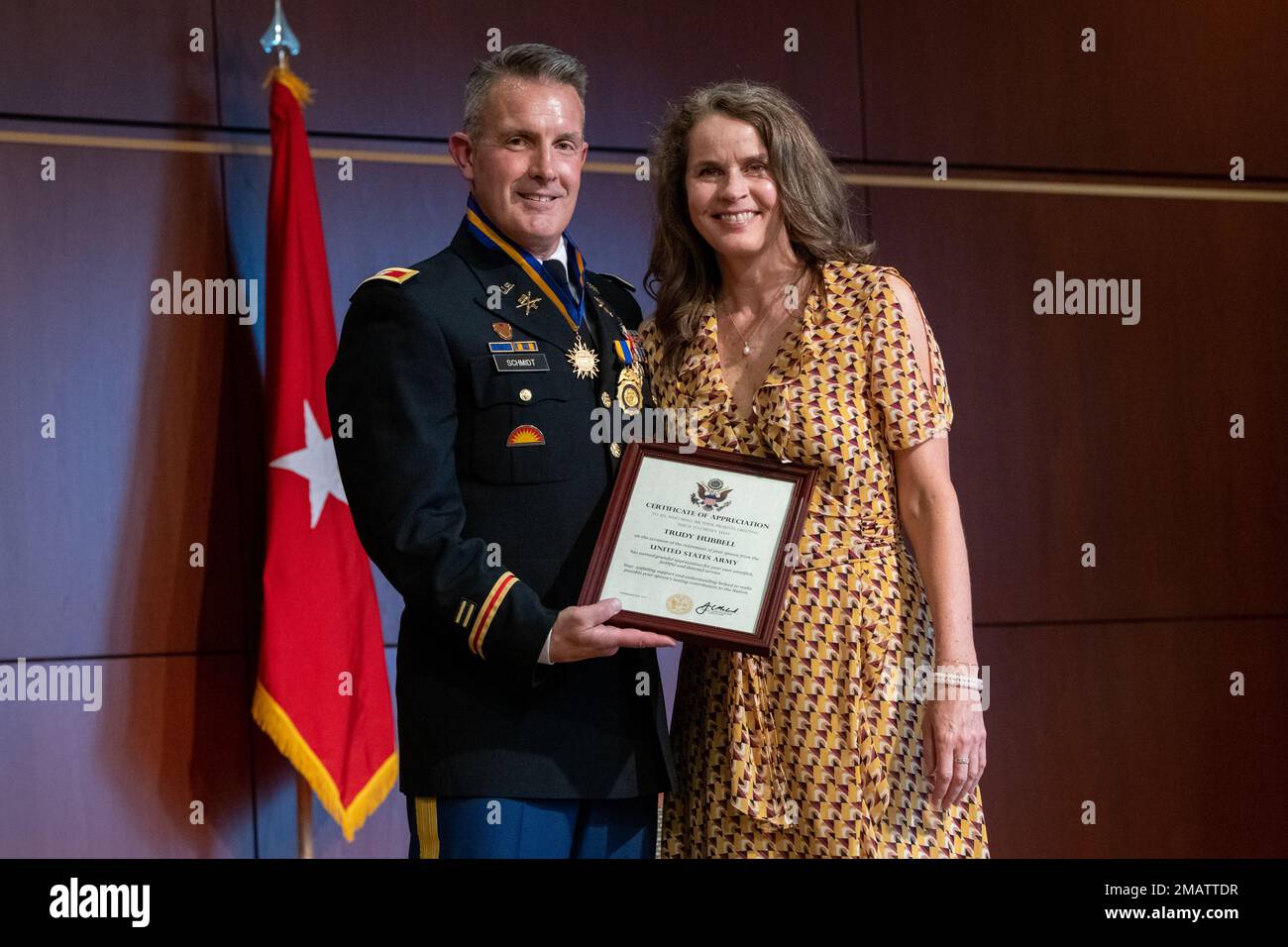 Retirement ceremony for Col. Stephen Schmidt Stock Photo - Alamy