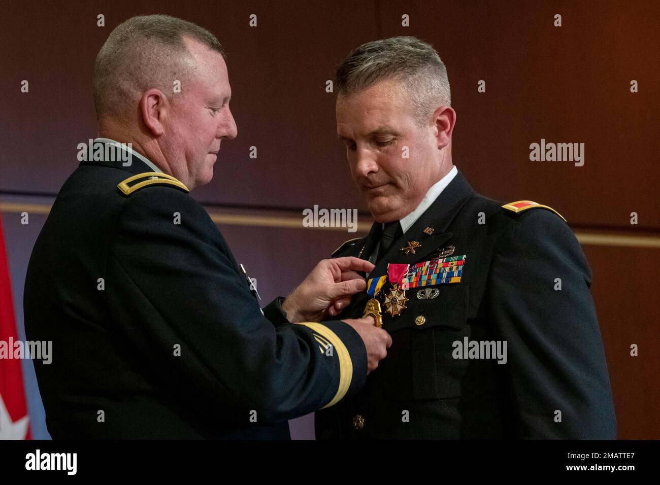 Retirement ceremony for Col. Stephen Schmidt Stock Photo - Alamy