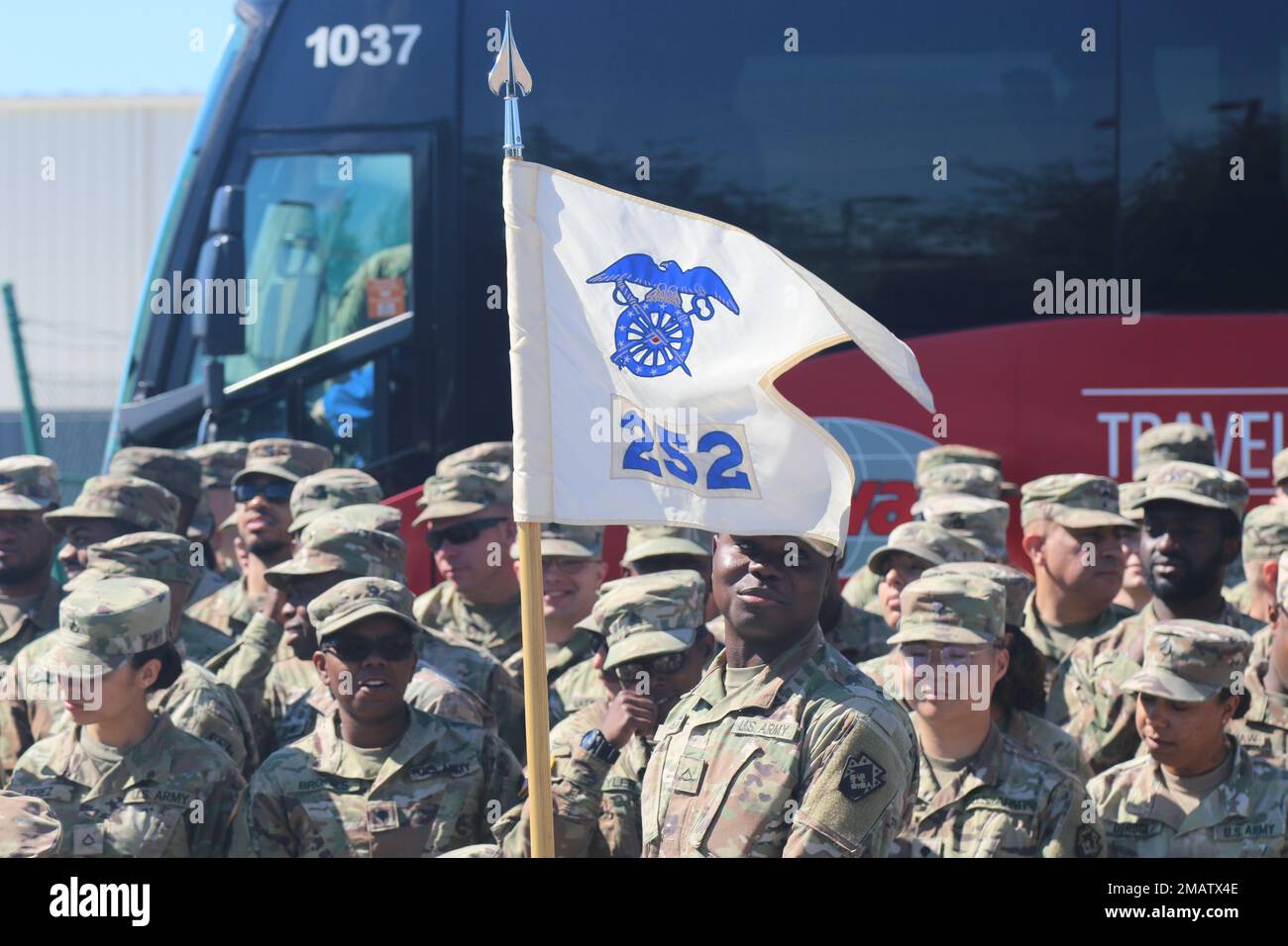 Approximately 200 Soldiers with the 252nd Quartermaster Company, 728th ...