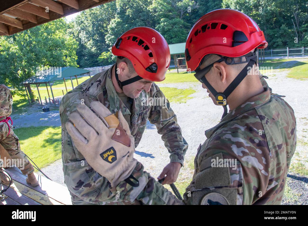 Sgt. 1st Class Chase Stevens, senior instructor with Company B, 399th ...