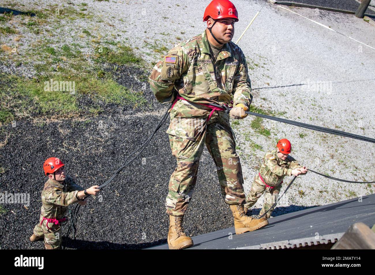 Staff Sgt. Silvio Herradora, an instructor with Company B, 399th ...