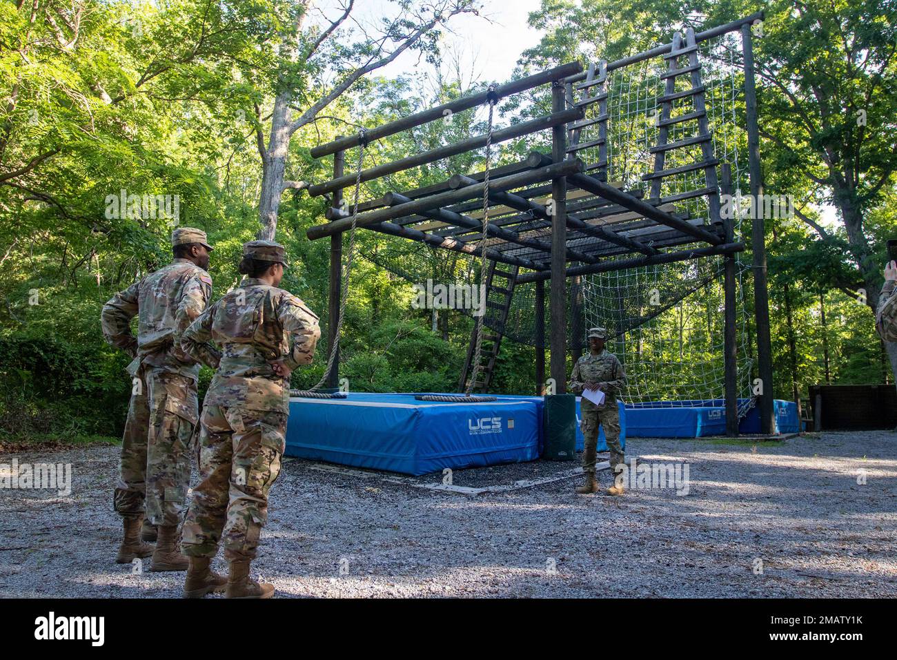 Sgt. Marianna Lane, an instructor with Company B, 399th Regiment (Cadet ...
