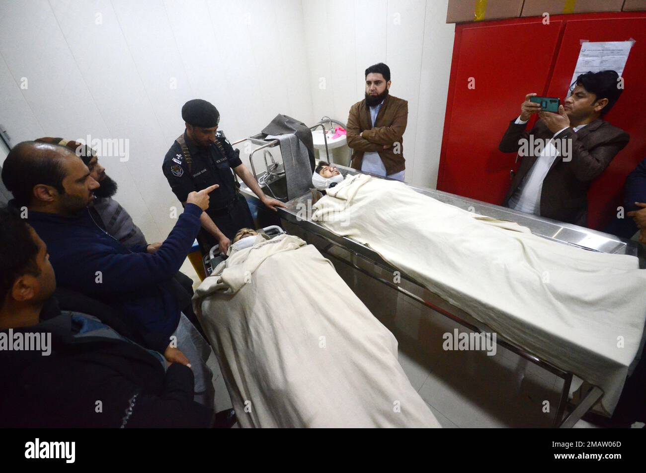 Peshawar, Khyber Pakhtunkhwa, Pakistan. 19th Jan, 2023. Three police ...