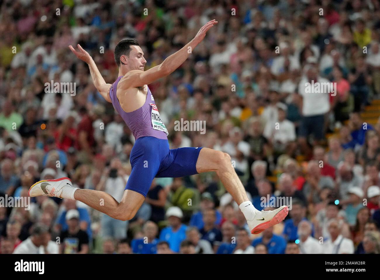 Jacob Fincham-Dukes, of Great Britain, makes an attempt in the Men's ...