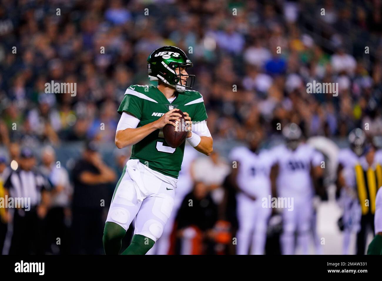 New York Jets' Mike White in action during a preseason NFL football ...