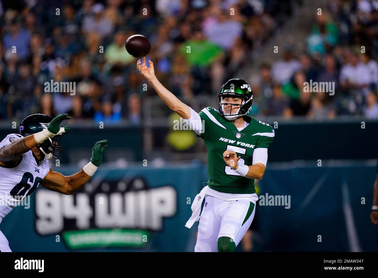 New York Jets' Mike White in action during a preseason NFL football ...