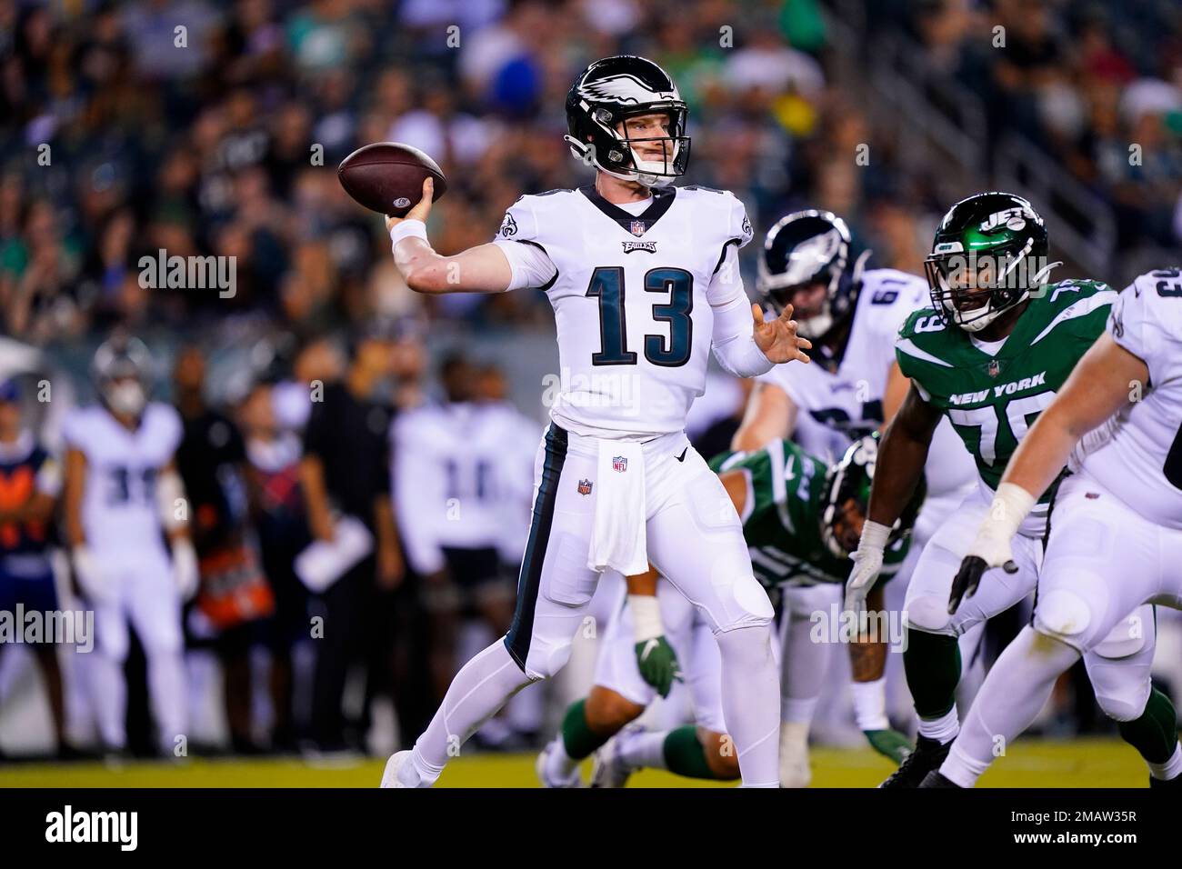 Philadelphia Eagles' Reid Sinnett in action during a preseason NFL ...