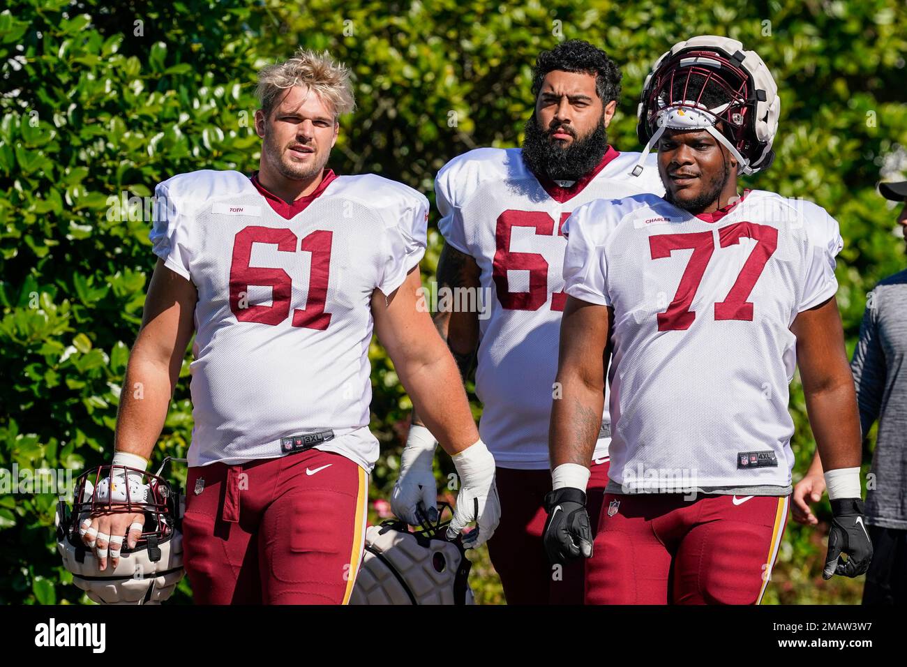 Washington Commanders center Jon Toth (61), Washington Commanders ...