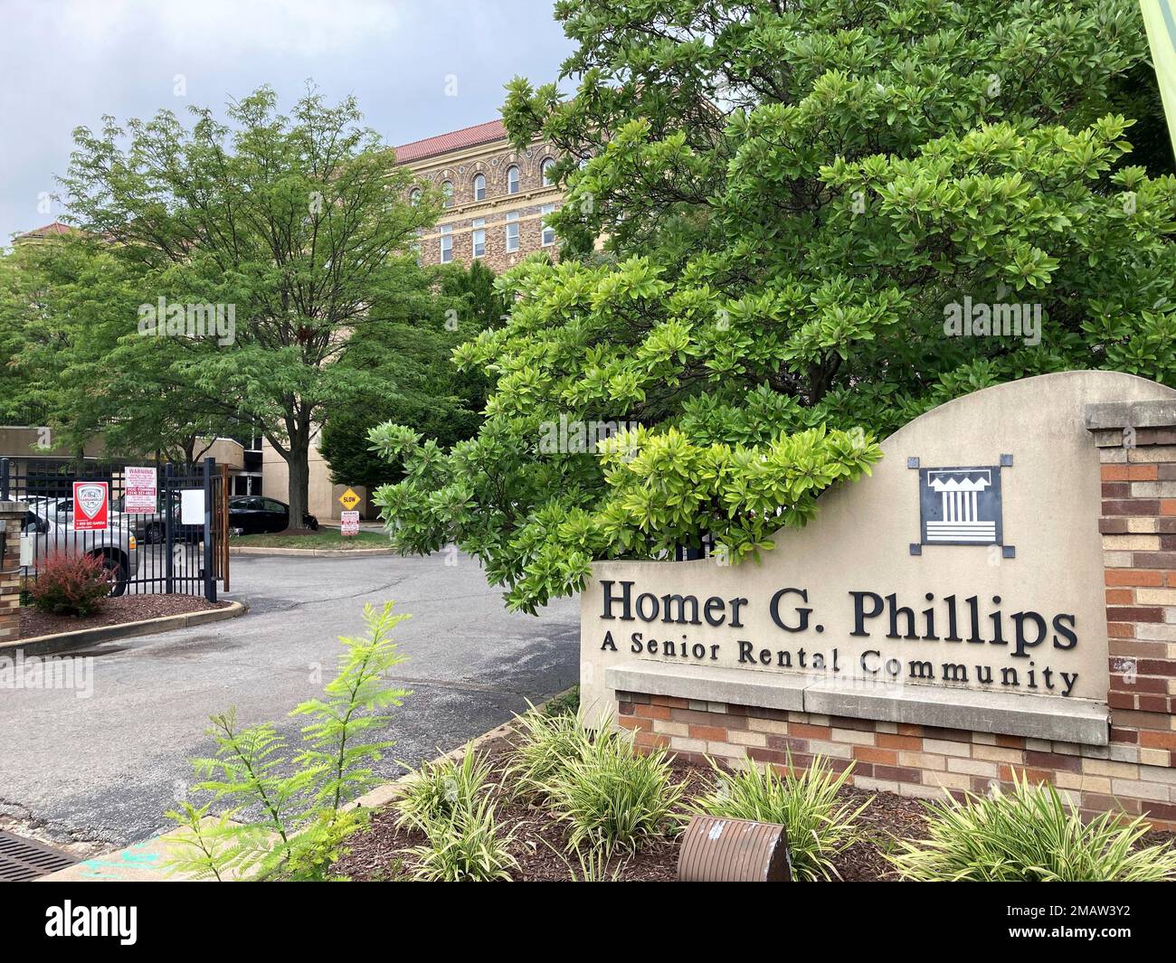 The old Homer G. Phillips Hospital in St. Louis, pictured on Aug. 9, 2022, now serves as senior ...